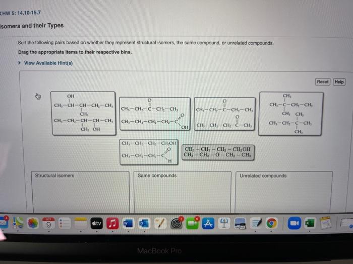 Solved Sort the following pairs based on whether they | Chegg.com