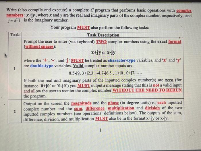 Solved Write (also compile and execute) a complete C program | Chegg.com