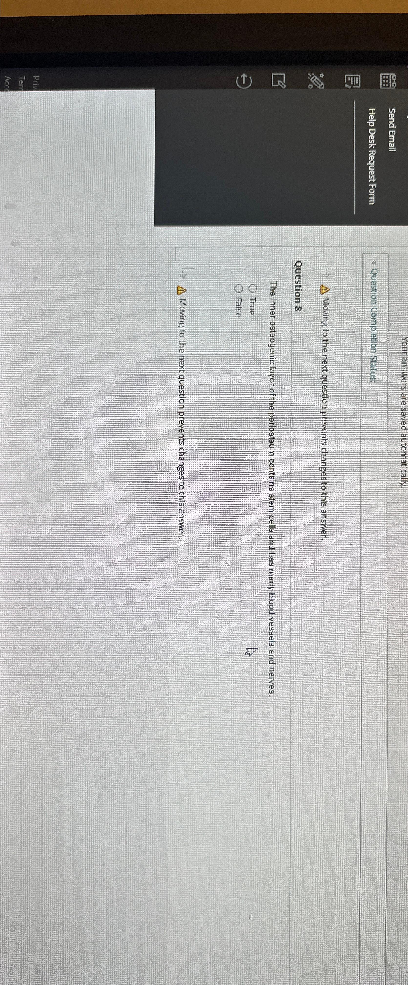 Solved Send EmailHelp Desk Request FormYour answers are | Chegg.com