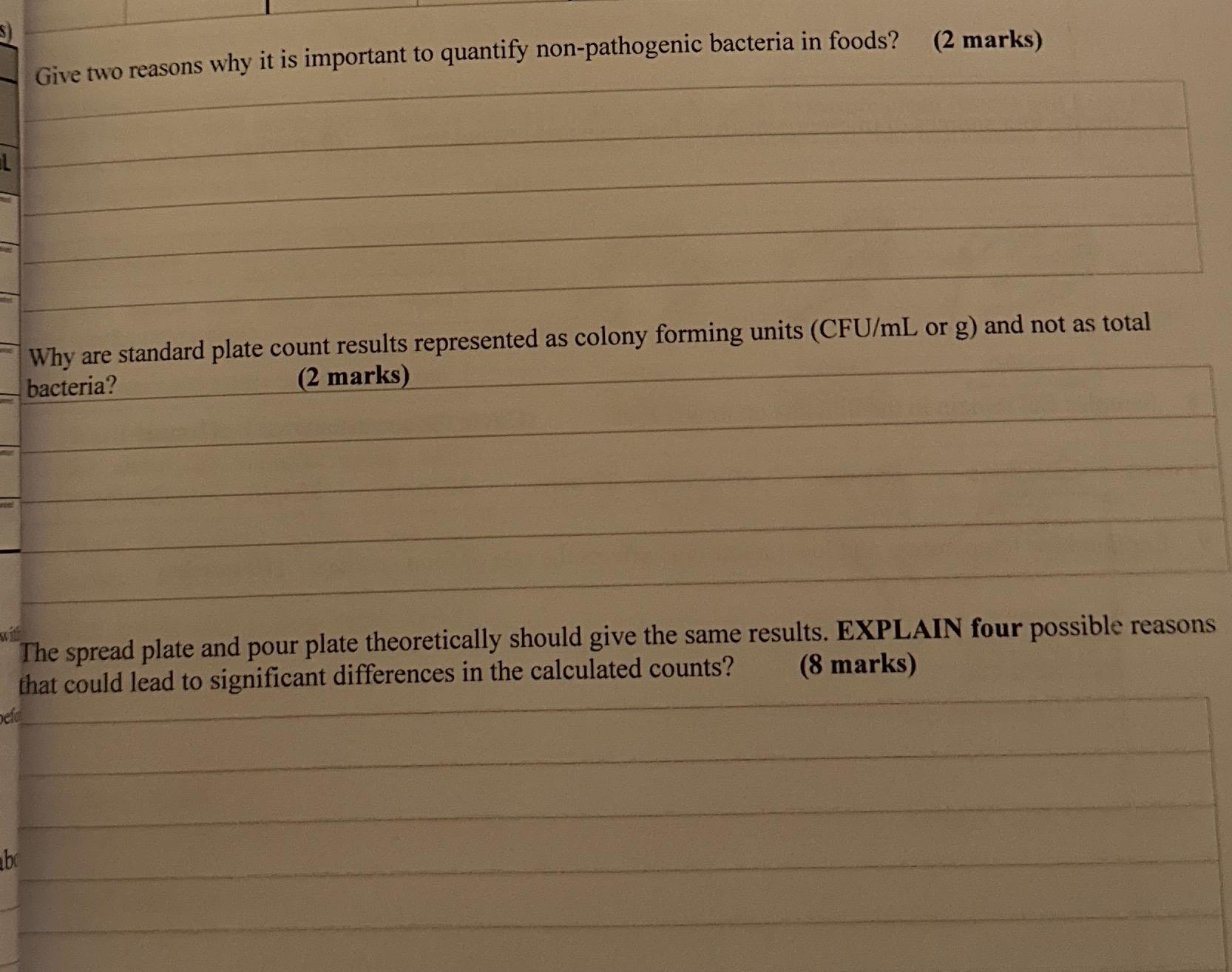 Solved Give two reasons why it is important to quantify | Chegg.com