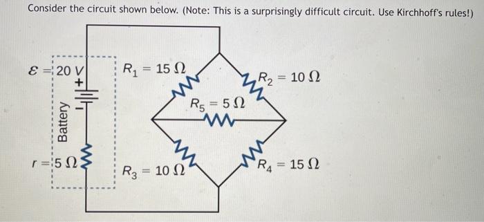 Solved Consider the circuit shown below. (Note: This is a | Chegg.com