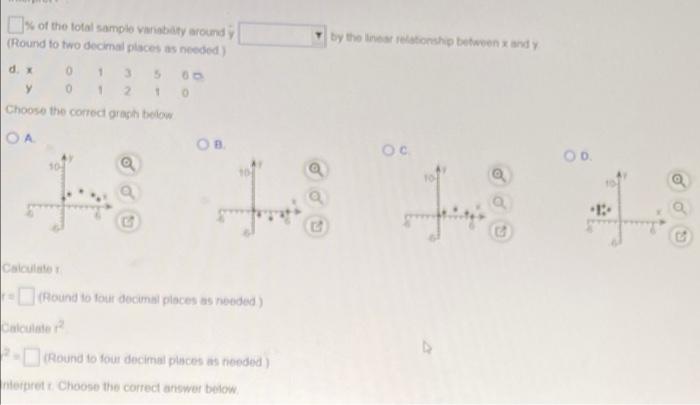 Solved Construct a scattergram for each data set Then | Chegg.com