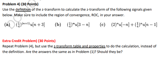 Solved Problem 4) (30 ﻿Points)Use the definition of the | Chegg.com