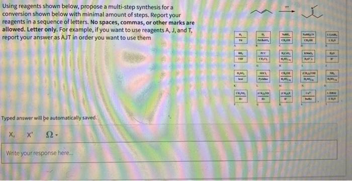 Solved Using reagents shown below, propose a multi-step | Chegg.com