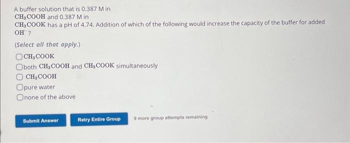Solved A buffer solution that is 0.426M in HCN and 0.426M in | Chegg.com