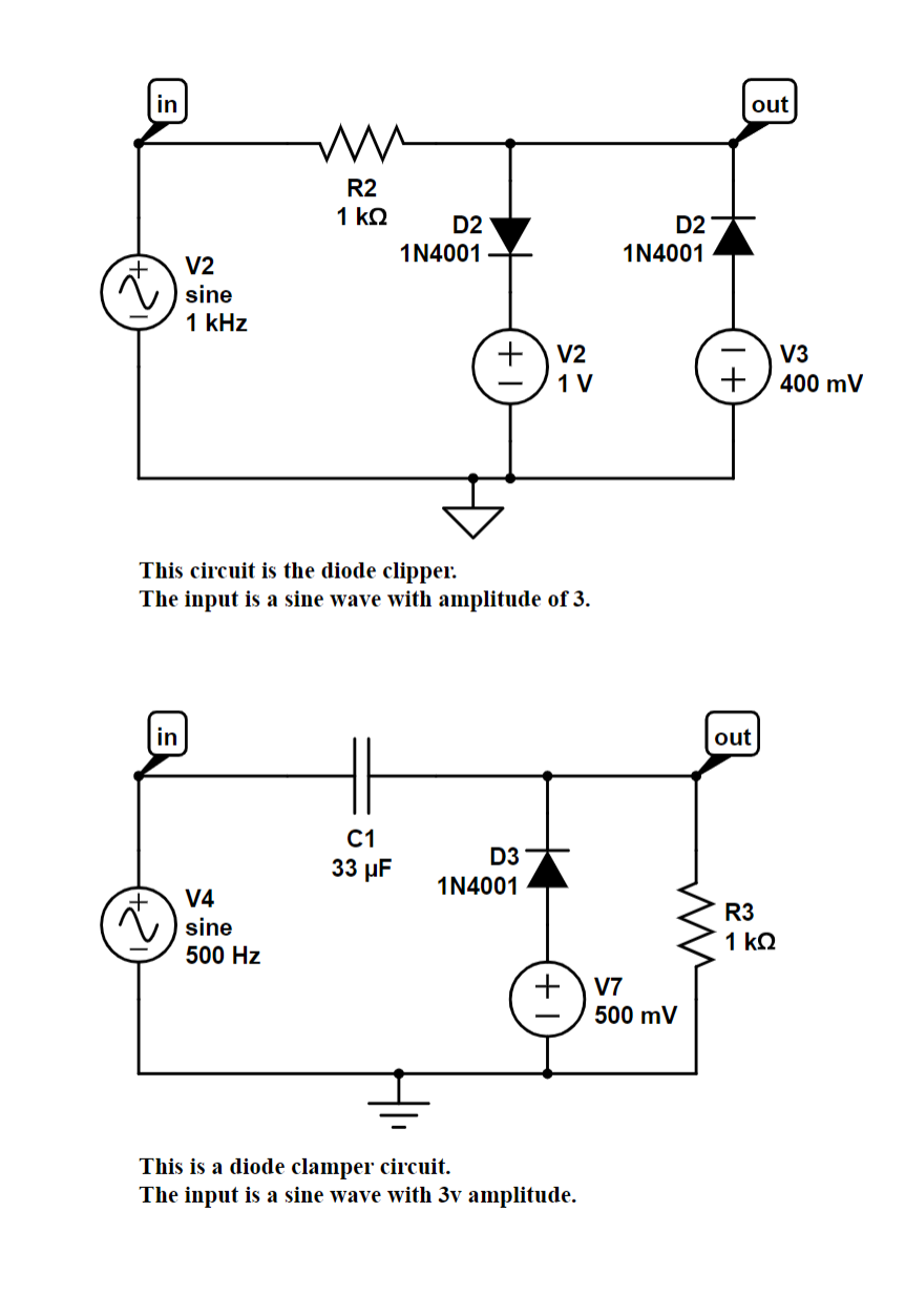 Solved Calculate each stage of the clipper and clamper | Chegg.com