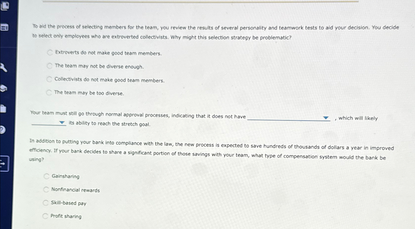 Solved To aid the process of selecting members for the team, | Chegg.com