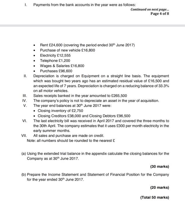 Solved a) Using the extended trial balance in the appendix | Chegg.com