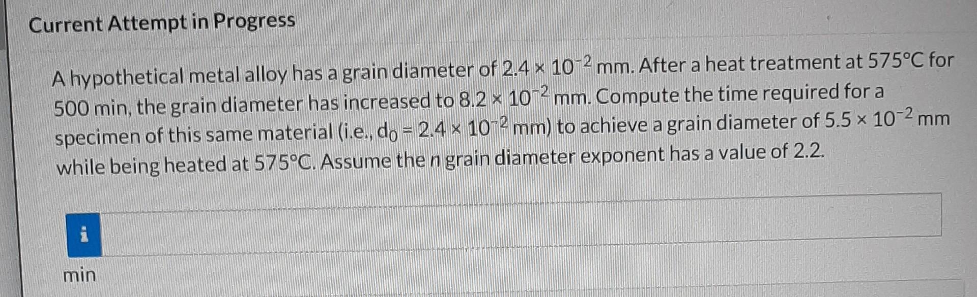 Solved Current Attempt in Progress A hypothetical metal | Chegg.com