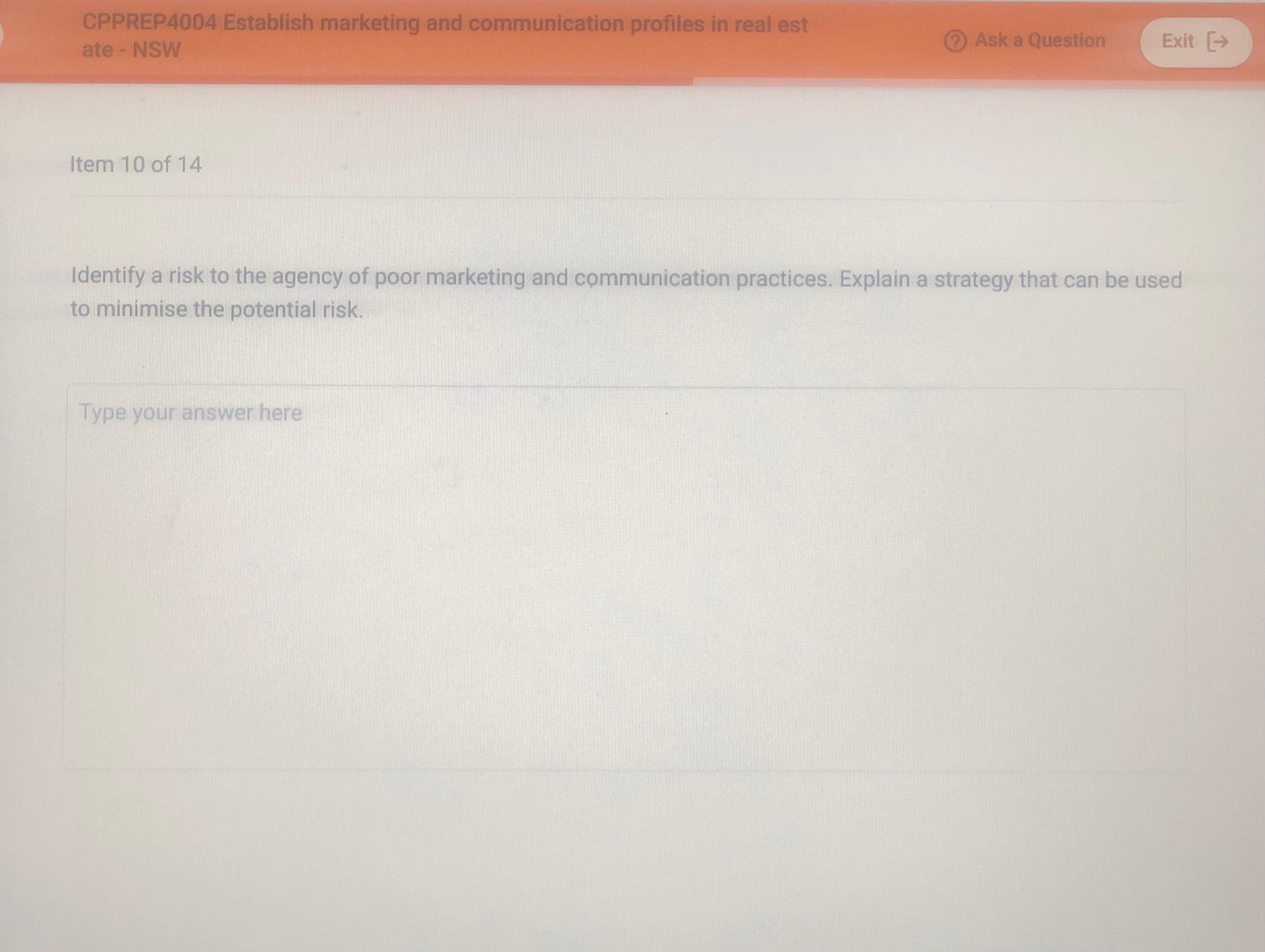 Solved CPPREP4004 ﻿Establish marketing and communication | Chegg.com