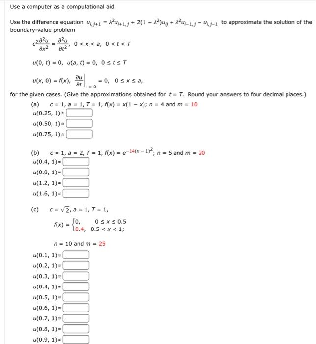 Use a computer as a computational aid. Use the | Chegg.com
