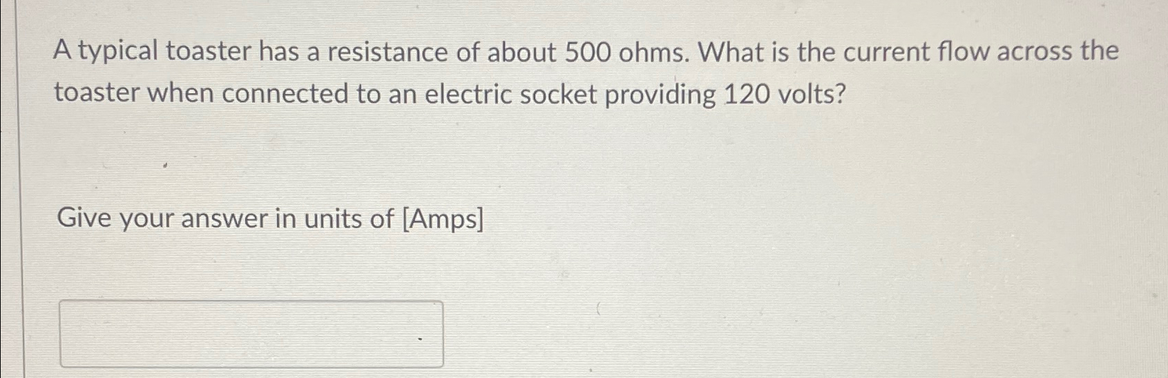 Solved A typical toaster has a resistance of about 500ohms. | Chegg.com