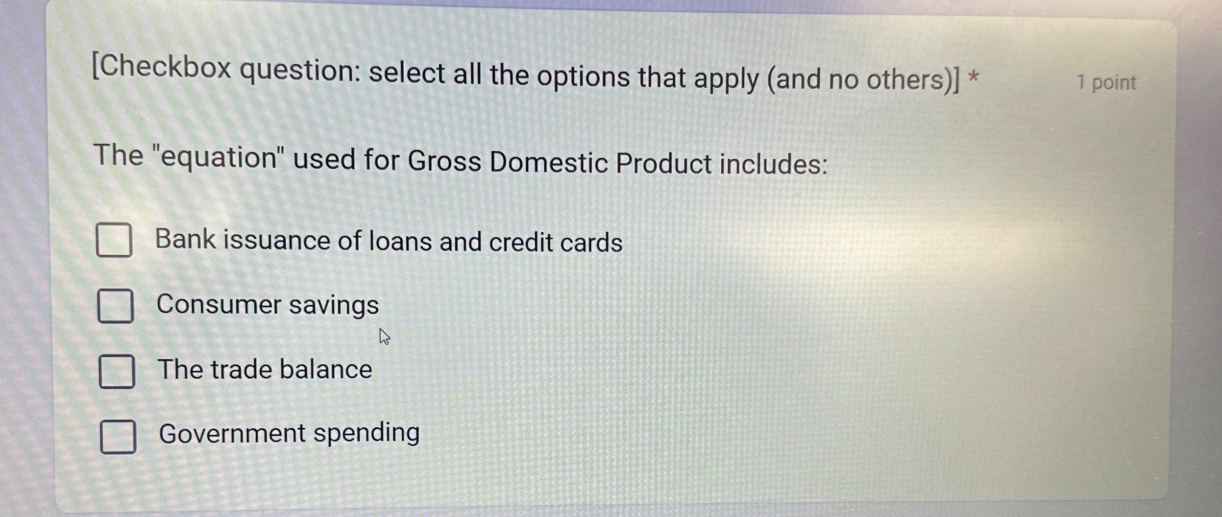 Solved [Checkbox question: select all the options that apply | Chegg.com