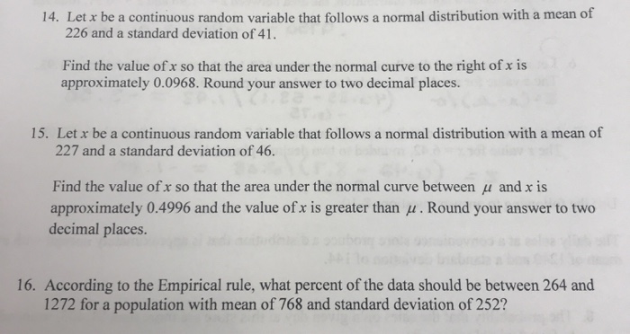 Solved 14. Let x be a continuous random variable that | Chegg.com