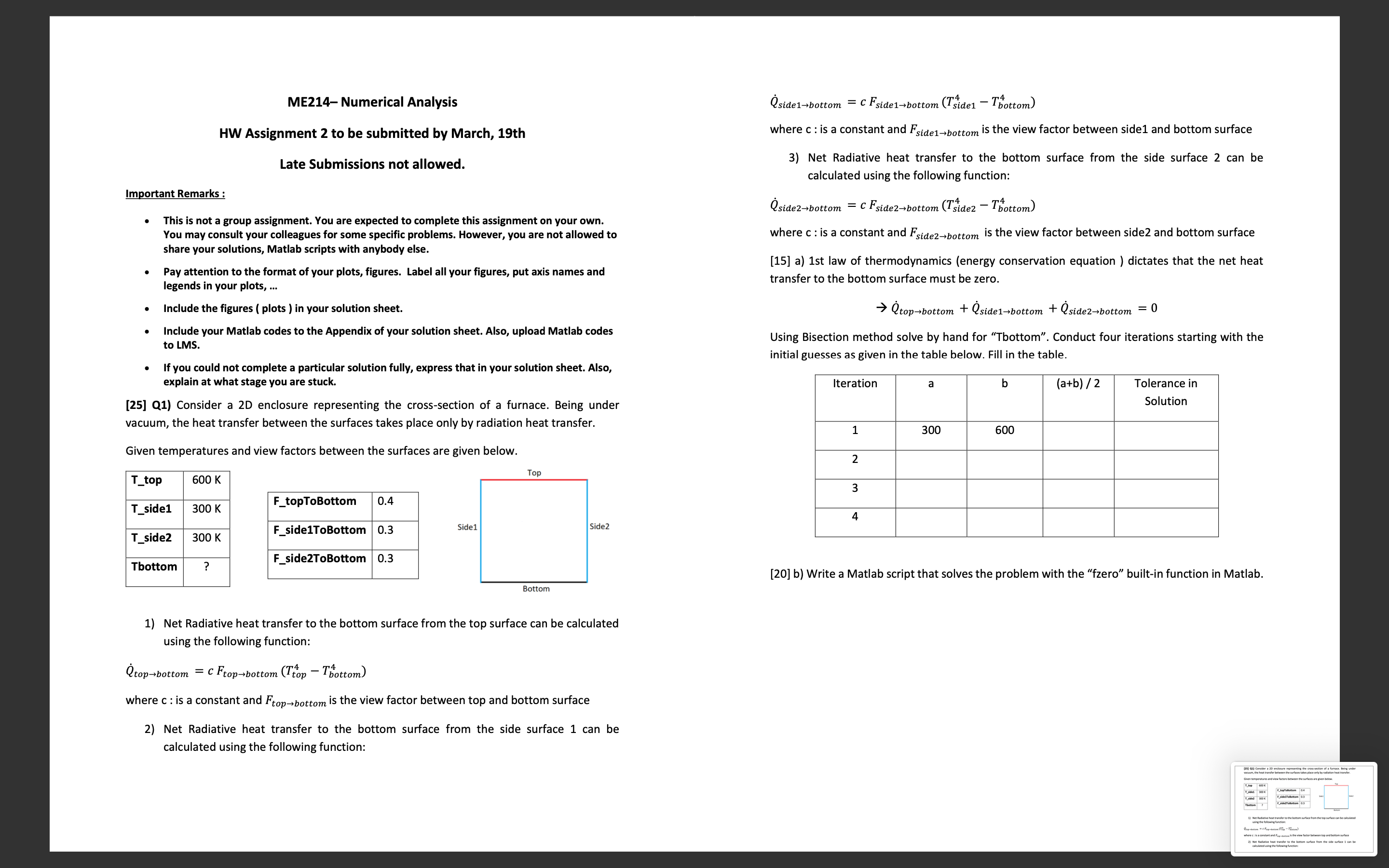 Solved ME214- ﻿Numerical AnalysisHW Assignment 2 ﻿to be | Chegg.com