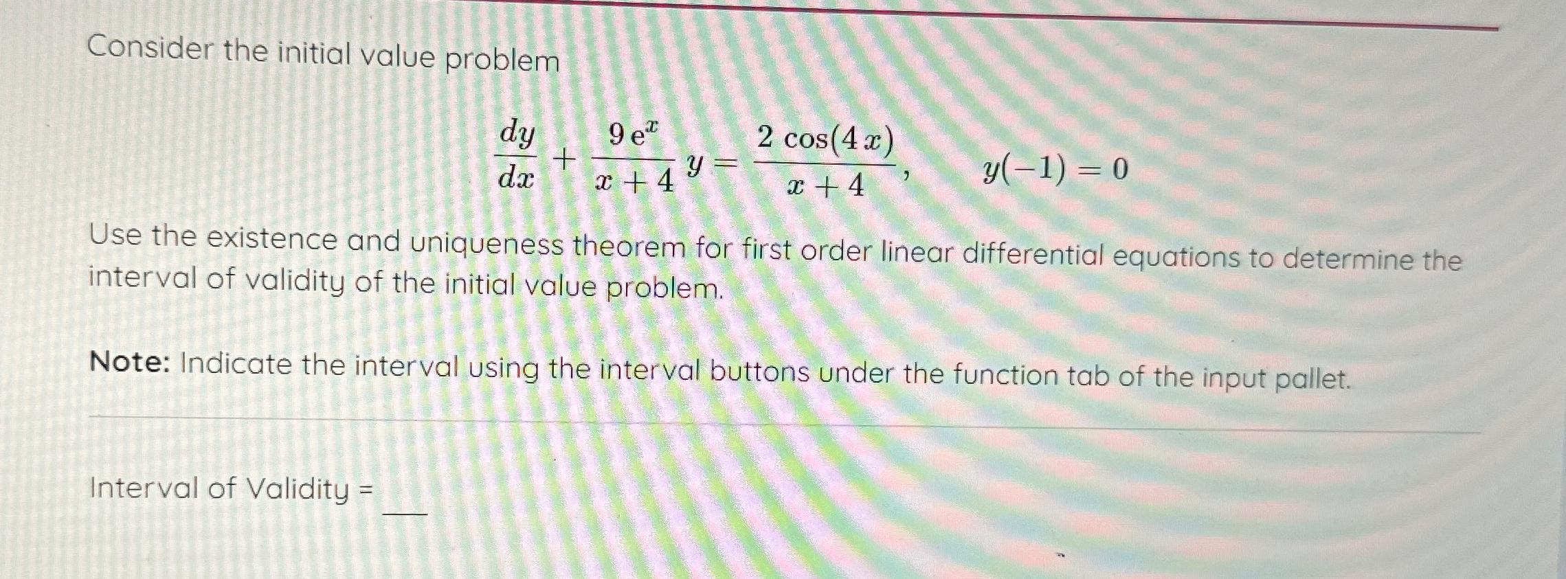 Solved Consider the initial value | Chegg.com