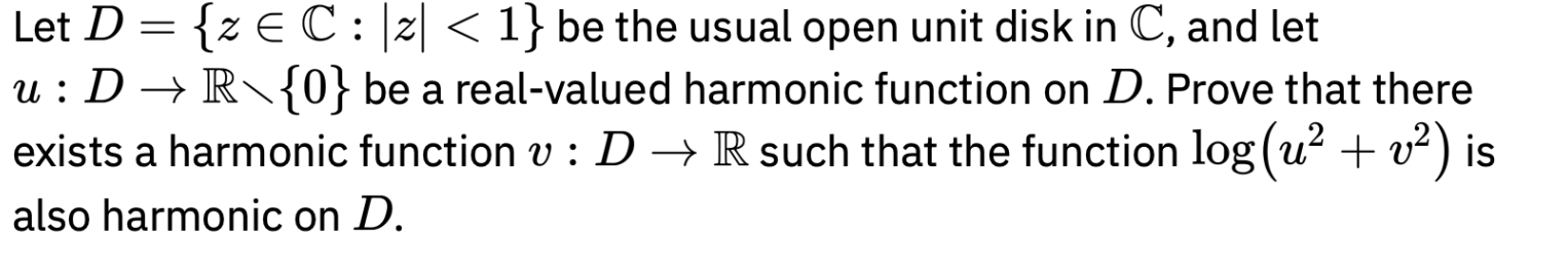 Solved Let D={zinC:|z|