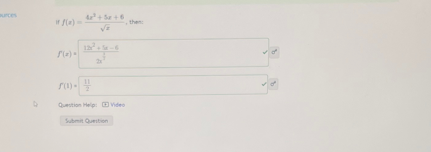 Solved If f(x)=4x2+5x+6x2, | Chegg.com