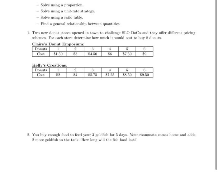 Solved - Solve using a proportion. - Solve using a unit-rate | Chegg.com