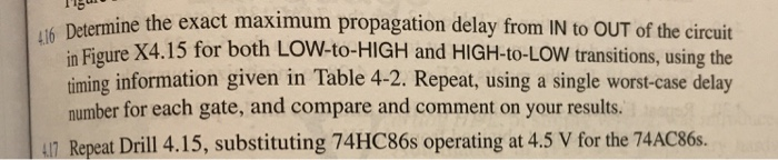 Solved Tu Determine the exact maximum propagation delay from | Chegg.com