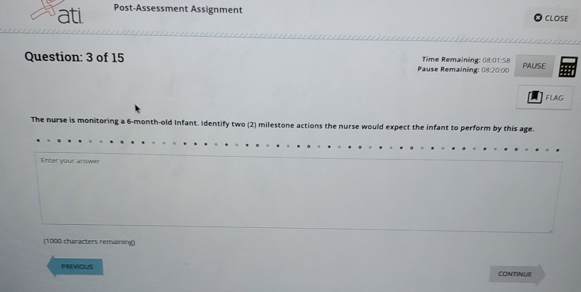 Solved Post-Assessment AssignmentQuestion: 3 ﻿of 15Time | Chegg.com