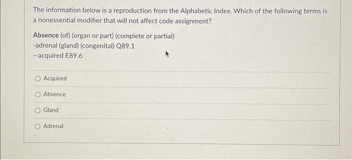 Solved The information below is a reproduction from the | Chegg.com