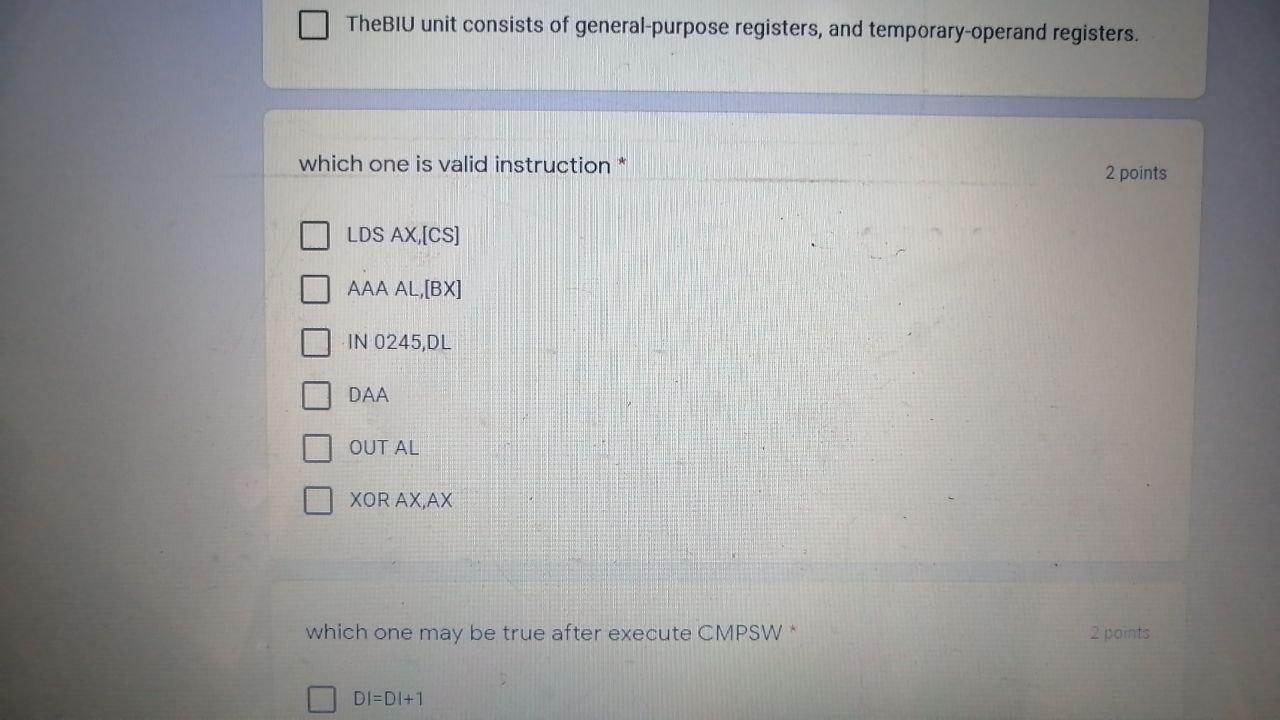 Solved TheBIU unit consists of general-purpose registers, | Chegg.com