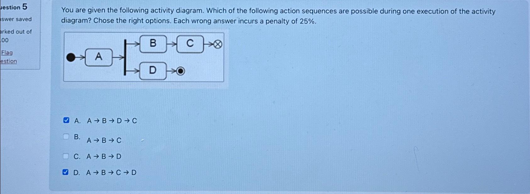 Solved Mestion 5swer savedarked out of 00FlagestionYou are | Chegg.com
