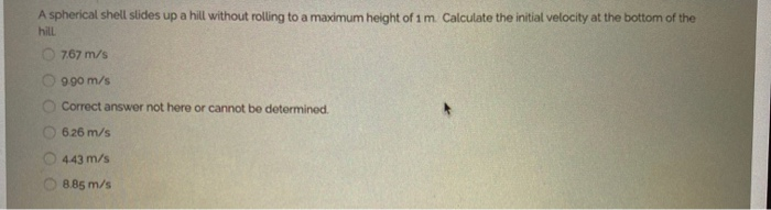 Solved Calculate the initial velocity at the bottom of the A | Chegg.com