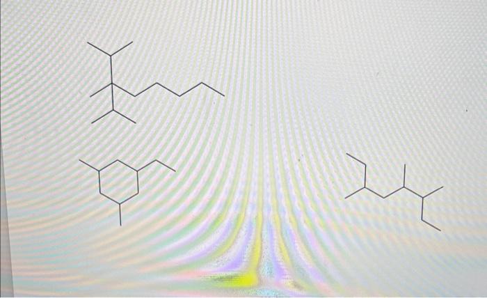 Solved Name The Following Molecules For Which The Structure