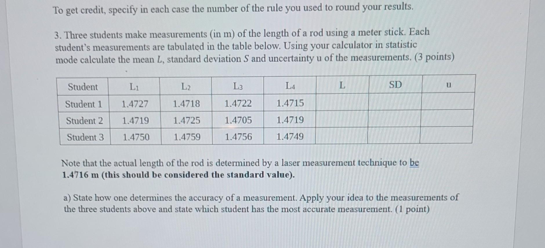 Solved To get credit, specify in each case the number of the | Chegg.com