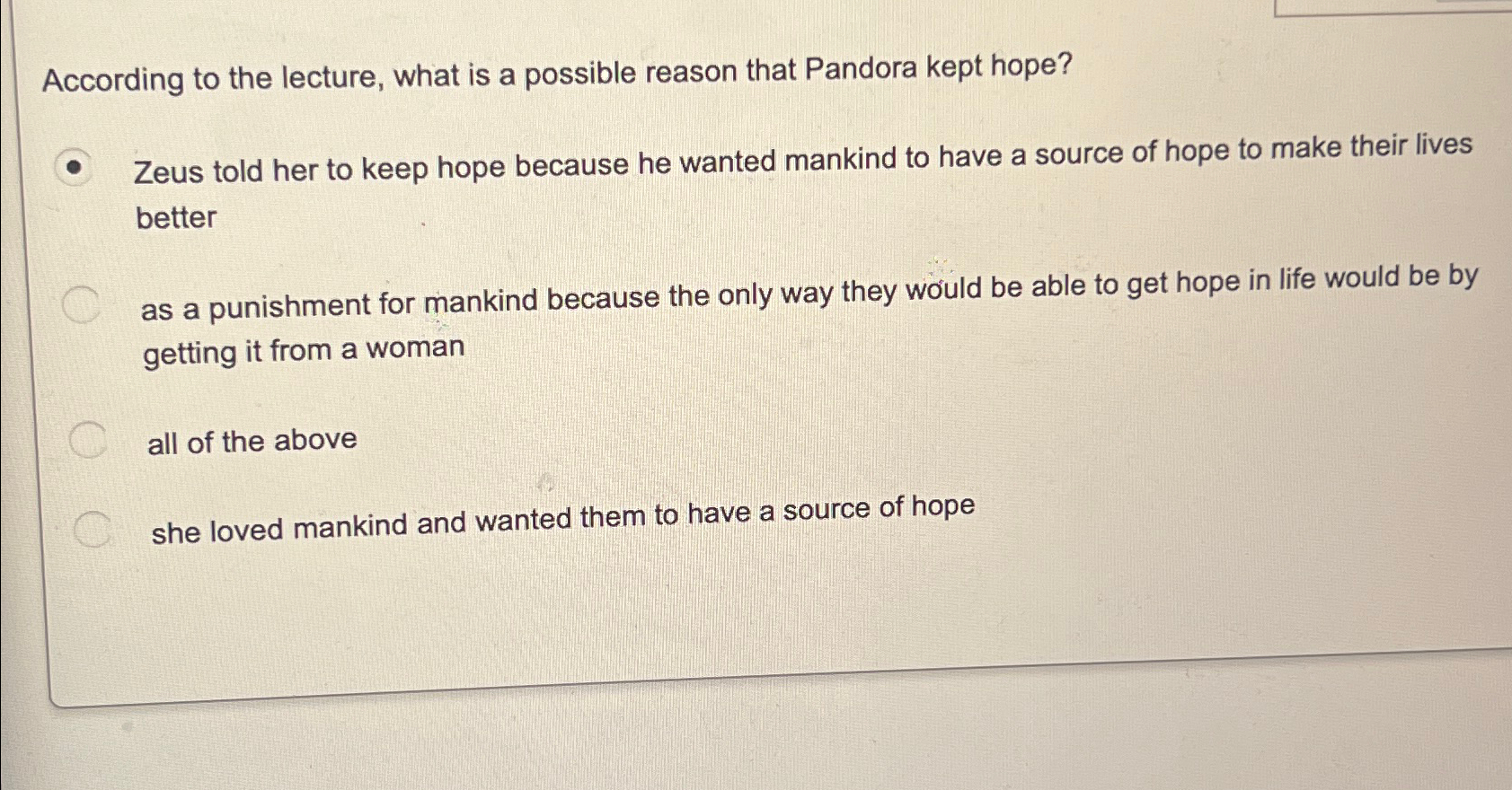 Solved According to the lecture, what is a possible reason | Chegg.com