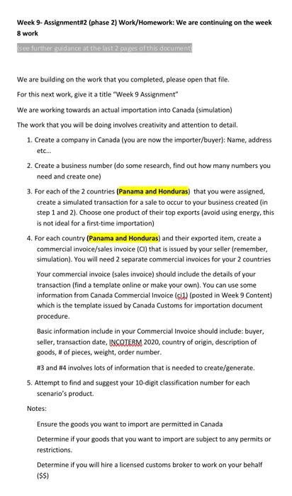 Week 9- Assignment"*2 (phase 2) Work/Homework: We are | Chegg.com