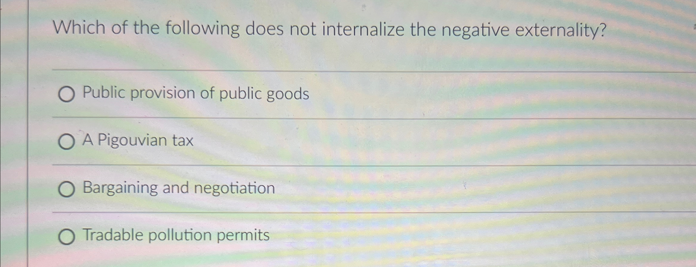 Solved Which of the following does not internalize the | Chegg.com