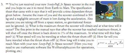 * You’ve just received your new Scooty-Puff, Jr. | Chegg.com