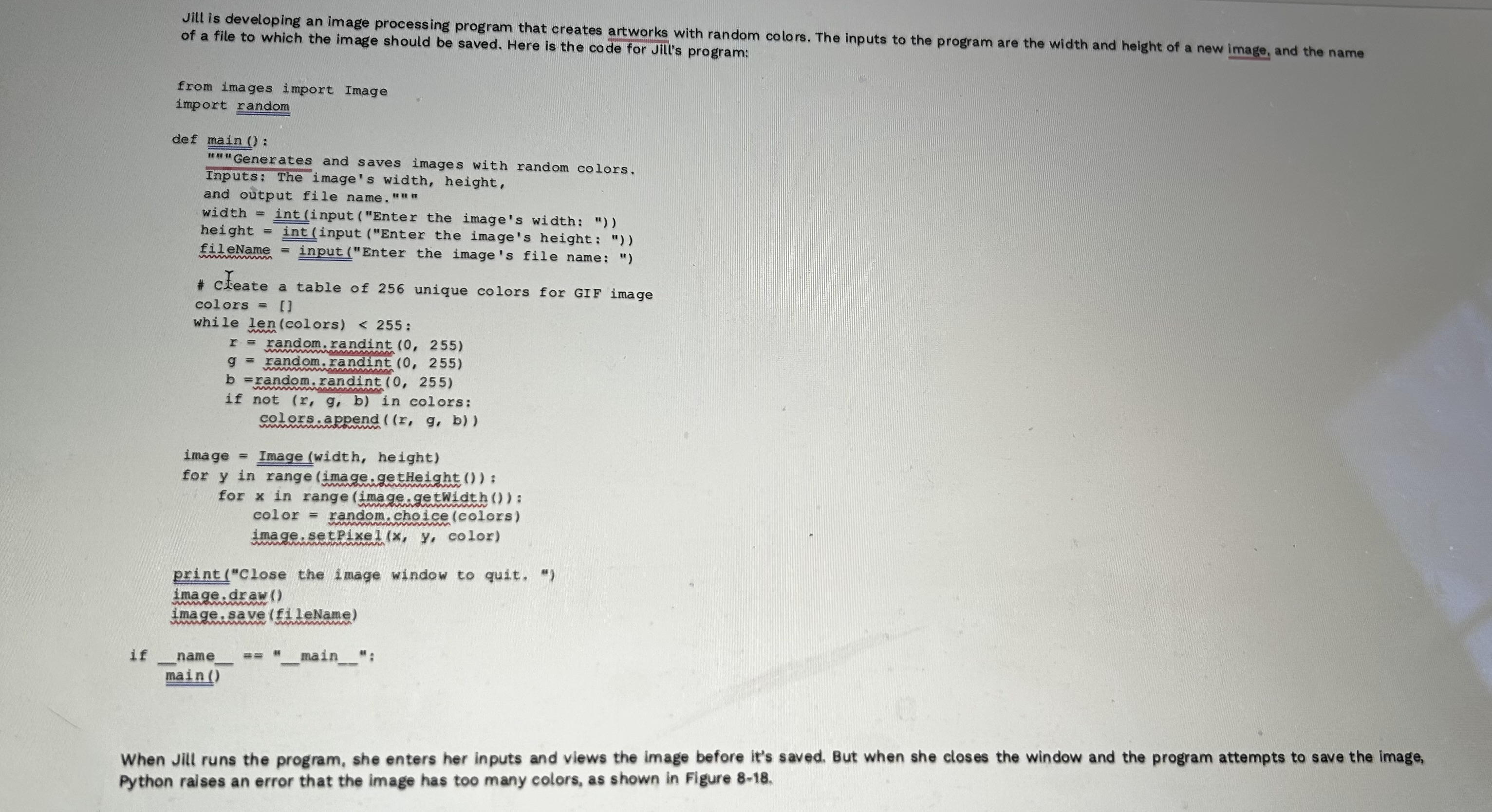 Solved Jill is developing an image processing program that | Chegg.com