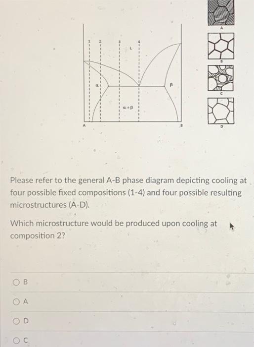 Solved Please refer to the general A-B phase diagram | Chegg.com
