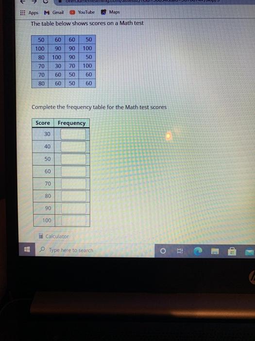 Solved -> Apps M Gmail YouTube Maps The table below shows | Chegg.com