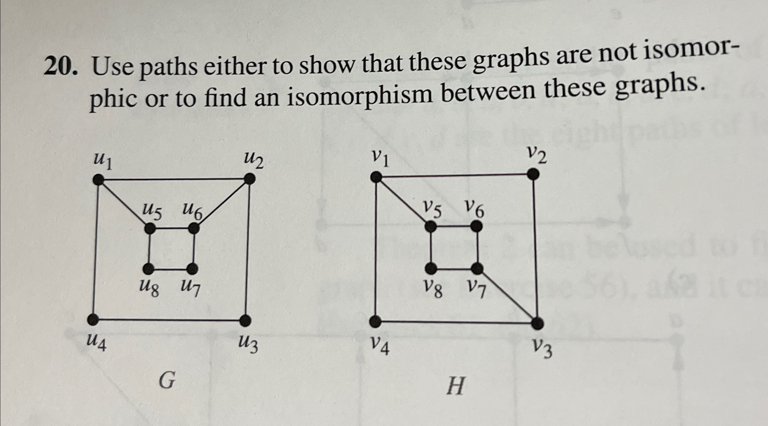 Solved Use paths either to show that these graphs are not | Chegg.com