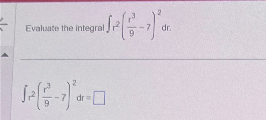 Solved Evaluate the integral | Chegg.com