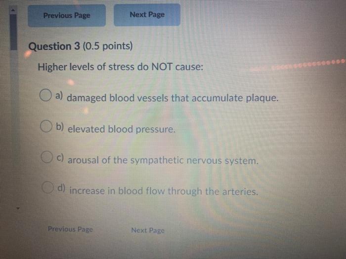 Solved Previous Page Next Page Question 3 (0.5 points) | Chegg.com