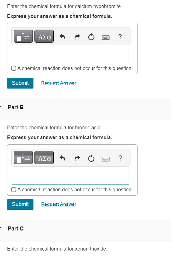 Solved Enter the chemical formula for calcium | Chegg.com