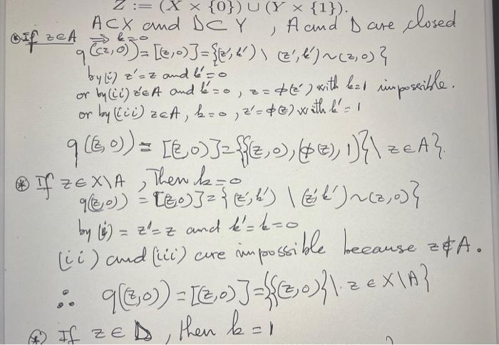 W is equipped with the quotient topology.cab you | Chegg.com