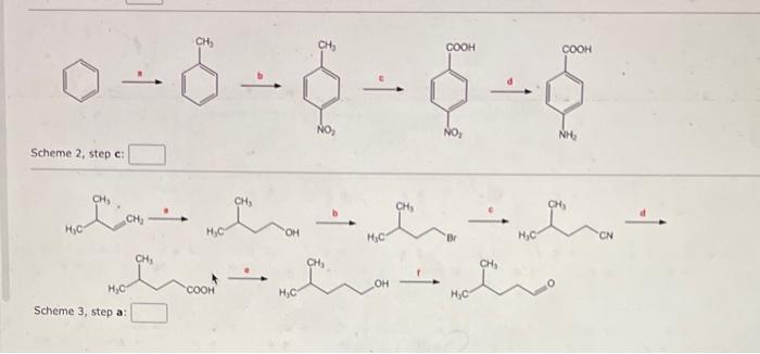 Solved For Each Of The Reaction Schemes Deplcted Below 