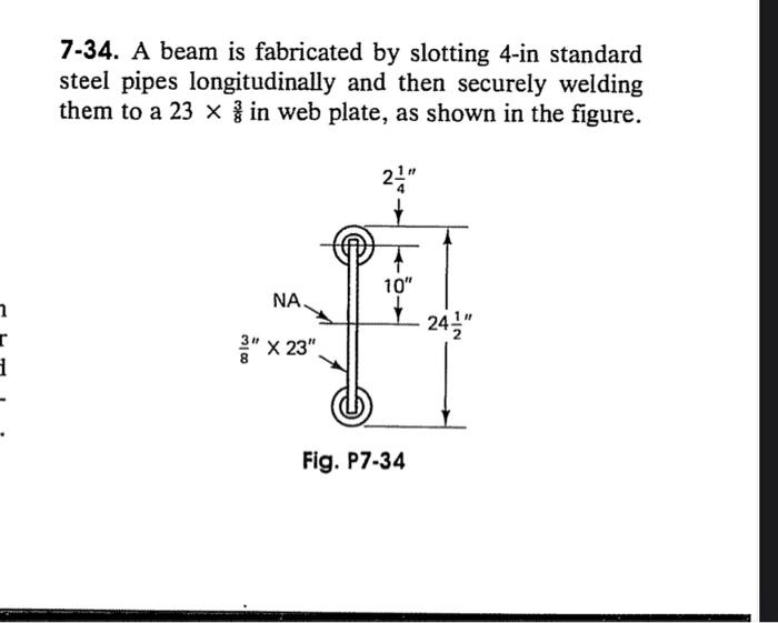 Solved 7-9. Machined channel-like caps are attached to a | Chegg.com