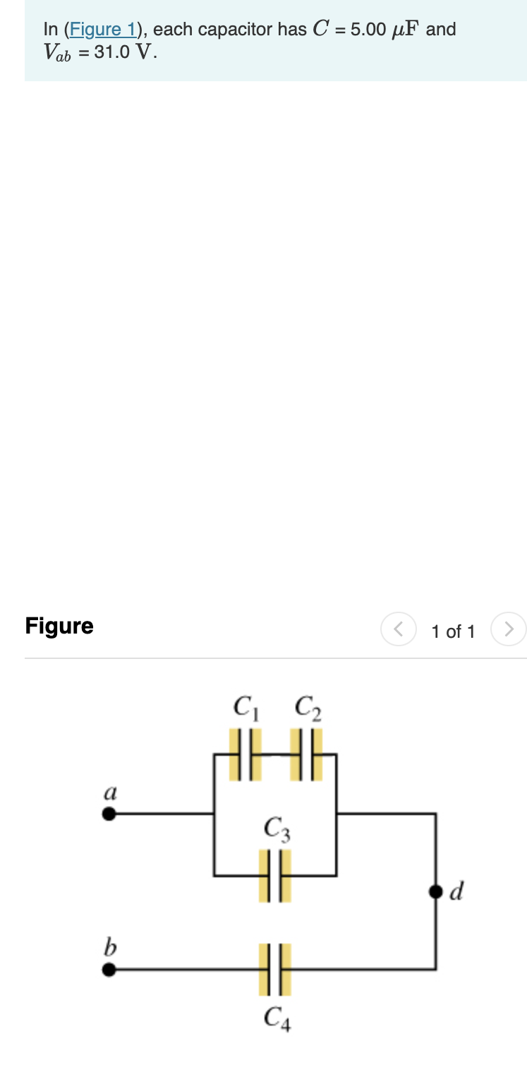 1) ﻿﻿Calculate the charge on capacitor C1﻿2)Calculate | Chegg.com