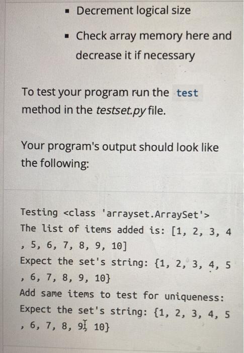 Solved 1 A set is an unordered collection with the same | Chegg.com