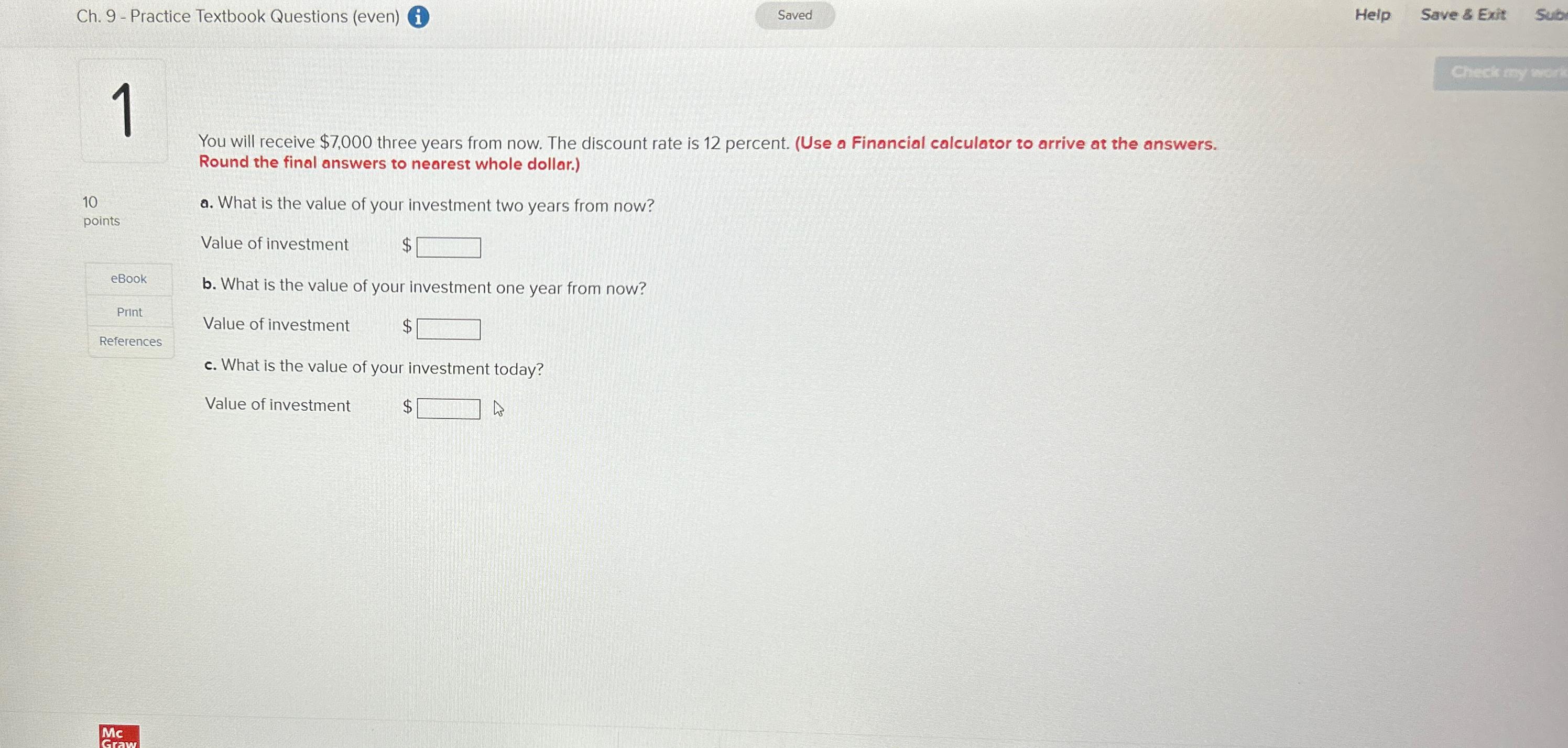 Solved Ch. 9 - ﻿Practice Textbook Questions | Chegg.com