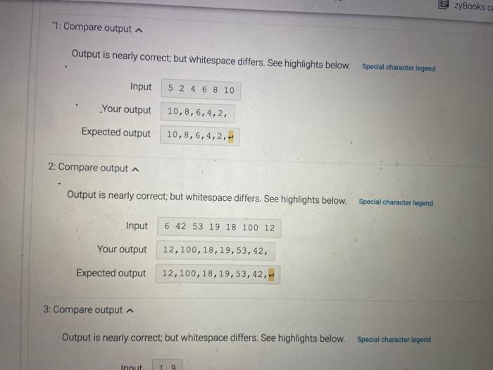 Solved To achieve the above, first read the integers into an | Chegg.com