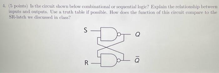 Solved 4. (5 points) Is the circuit shown below | Chegg.com